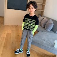China Children's suit Multi-color printed boys' spring and autumn two-piece suit, suitable for children aged 5-15 for sale