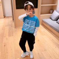 China Children's suit Multi-color printed boys' spring and autumn two-piece suit, suitable for children aged 5-15 for sale