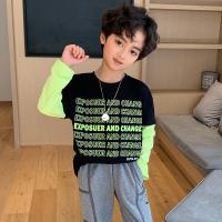 China Leisure Fake Two Piece Boys T Shirt Multi Color for sale