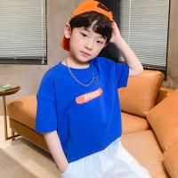 China Pure Cotton T Shirt Childrens Summer Clothes Breathable Cool Boys Short Sleeved Top for sale