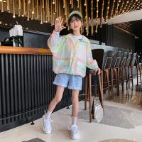 China Summer sun-protective clothing for children, light, breathable and UV resistant, summer hooded skin clothing for girls for sale