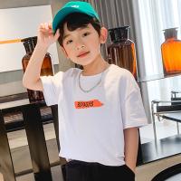 China New Children's Summer T-shirt pure cotton sports breathable cool short sleeved top is suitable for boys aged 4-15 for sale