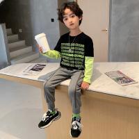 China Children's suit Multicolor spring and autumn children's printed two-piece set for boys, suitable for children aged 4-16 for sale