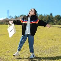 China Lamb Cashmere Warm Childrens Coats Autumn Winter Stitching Color Stripe for sale