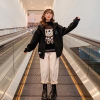 China Hoodie Childrens Zip Up Sweatshirts Printed Bear Apricot Black Spring Fall for sale
