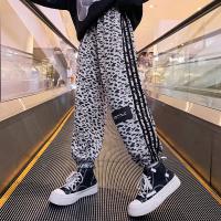 China Thickened Liner Little Girls Clothes Childrens Casual Pants Leopard Print for sale