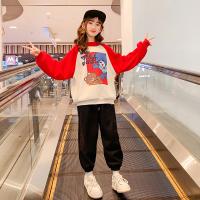 China Cartoon Pattern Childrens Winter Clothes Casual Girls Round Neck Pullover for sale