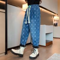 China Thick Denim Casual Childrens Winter Clothes Teen Girls Jeans Trousers Fluffy Soft for sale