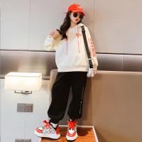China Autumn Winter Sports Letter Hoodie Two Piece Set for sale
