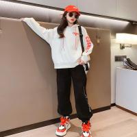 China Autumn Winter Sports Letter Hoodie Two Piece Set for sale