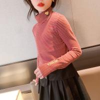 China Embroidered Thermal Tight Turtleneck Undershirts Striped For Ages 4-16 for sale