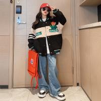China Thickened Warm Fashion Childrens Clothes Bear Embroidery Lamb Fleece Jacket for sale