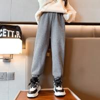 China Size 120-170 Childrens Winter Clothes Thickened Warm Girls Joggers Sweatpants for sale