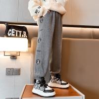 China Size 120-170 Childrens Winter Clothes Thickened Warm Girls Joggers Sweatpants for sale
