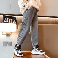 China Size 120-170 Childrens Winter Clothes Thickened Warm Girls Joggers Sweatpants for sale