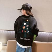 China Fall Winter Girls Knit Crew Neck Sweater Jumper Skin Friendly for sale