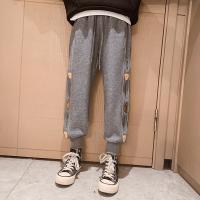 China Windproof Casual Grey Black Childrens Joggers Thick Warm For Girls Ages 4-16 for sale