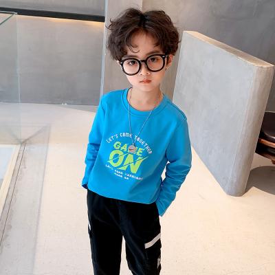 China Pure Cotton Spring Teen Boys Clothes Long Sleeved T Shirt Foreign Style for sale