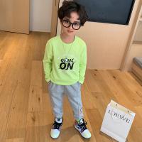 China Pure Cotton Spring Teen Boys Clothes Long Sleeved T Shirt Foreign Style for sale