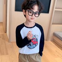 China Handsome Pure Cotton Teen Boys Clothes Long Sleeved Crewneck Raglan Sweatshirt for sale