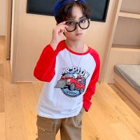 China Handsome Pure Cotton Teen Boys Clothes Long Sleeved Crewneck Raglan Sweatshirt for sale