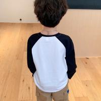 China Handsome Pure Cotton Teen Boys Clothes Long Sleeved Crewneck Raglan Sweatshirt for sale