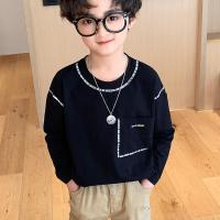 China Spring Autumn Aged 4-13 Boys Long Sleeves Sweatshirts Round Collar Handsome for sale