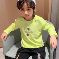China Round Collar Childrens Boys Long Sleeve Undershirt Delicate Soft Skin Friendly for sale