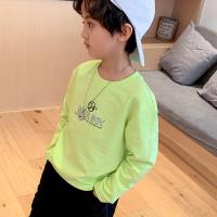 China Round Collar Childrens Boys Long Sleeve Undershirt Delicate Soft Skin Friendly for sale