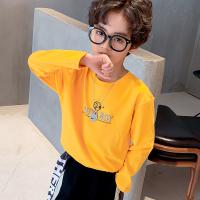 China Round Collar Childrens Boys Long Sleeve Undershirt Delicate Soft Skin Friendly for sale