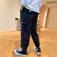China Army Green Black Khaki Boys Twill Pants Size 110-160 High Elasticity for sale
