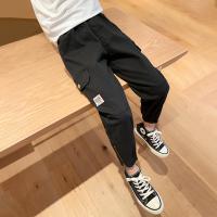 China Army Green Black Khaki Boys Twill Pants Size 110-160 High Elasticity for sale