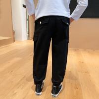 China Army Green Black Khaki Boys Twill Pants Size 110-160 High Elasticity for sale