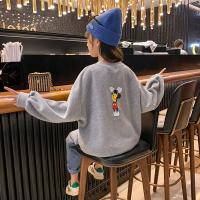 China Spring Autumn Children Clothing Set Smiley Face Girls Oversized Sweatshirt for sale