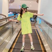 China Girls Summer Pure Cotton Long T-Shirt Skirt New Foreign Style for sale