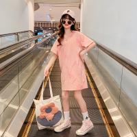 China Girls Summer Pure Cotton Long T-Shirt Skirt New Foreign Style for sale