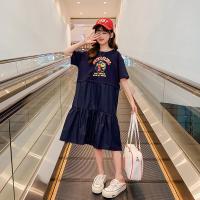 China Breathable 100% Cotton Teen Clothes Girls Fake Two Piece T Shirt for sale