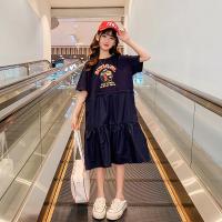 China Breathable 100% Cotton Teen Clothes Girls Fake Two Piece T Shirt for sale