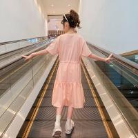 China Breathable 100% Cotton Teen Clothes Girls Fake Two Piece T Shirt for sale