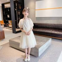 China New Foreign Style Bubble Sleeve Long T-Shirt Skirt Girls Summer Dress for sale