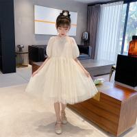 China New Foreign Style Bubble Sleeve Long T-Shirt Skirt Girls Summer Dress for sale