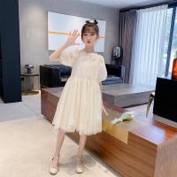 China New Foreign Style Bubble Sleeve Long T-Shirt Skirt Girls Summer Dress for sale
