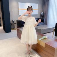 China New Foreign Style Bubble Sleeve Long T-Shirt Skirt Girls Summer Dress for sale