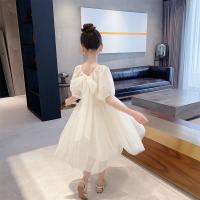 China New Foreign Style Bubble Sleeve Long T-Shirt Skirt Girls Summer Dress for sale