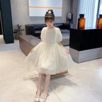China New Foreign Style Bubble Sleeve Long T-Shirt Skirt Girls Summer Dress for sale