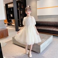 China New Foreign Style Bubble Sleeve Long T-Shirt Skirt Girls Summer Dress for sale