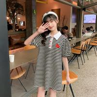 China Girls Summer Pure Cotton Long T-Shirt Skirt New Foreign Style for sale