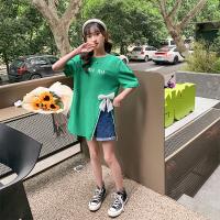 China Girls Summer Dress New Foreign Style Pure Cotton Long T-Shirt Skirt for sale