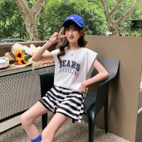 China Western Style Girls Suit Summer Lapel Stylish Summer Dress Two Sets for sale