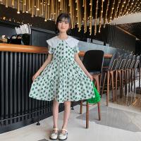 China Girls Big Clothing Princess Skirt green Broken Flower Children Skirt for sale